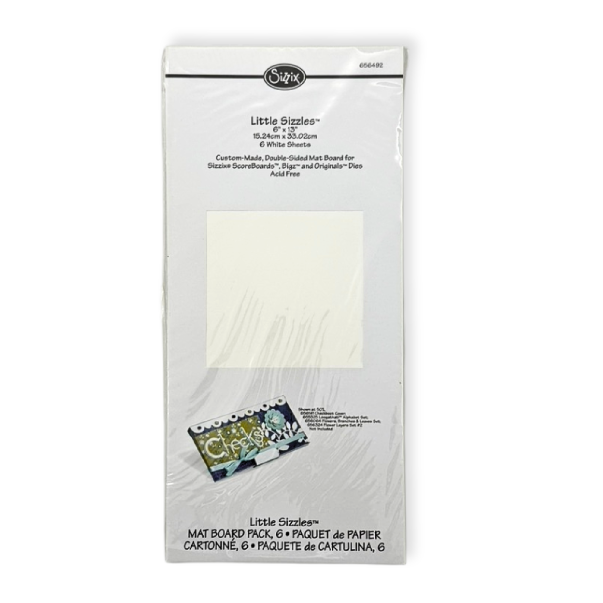 Sizzix Little Sizzles White Mat Board - 6 Sheets – Powertex Products USA